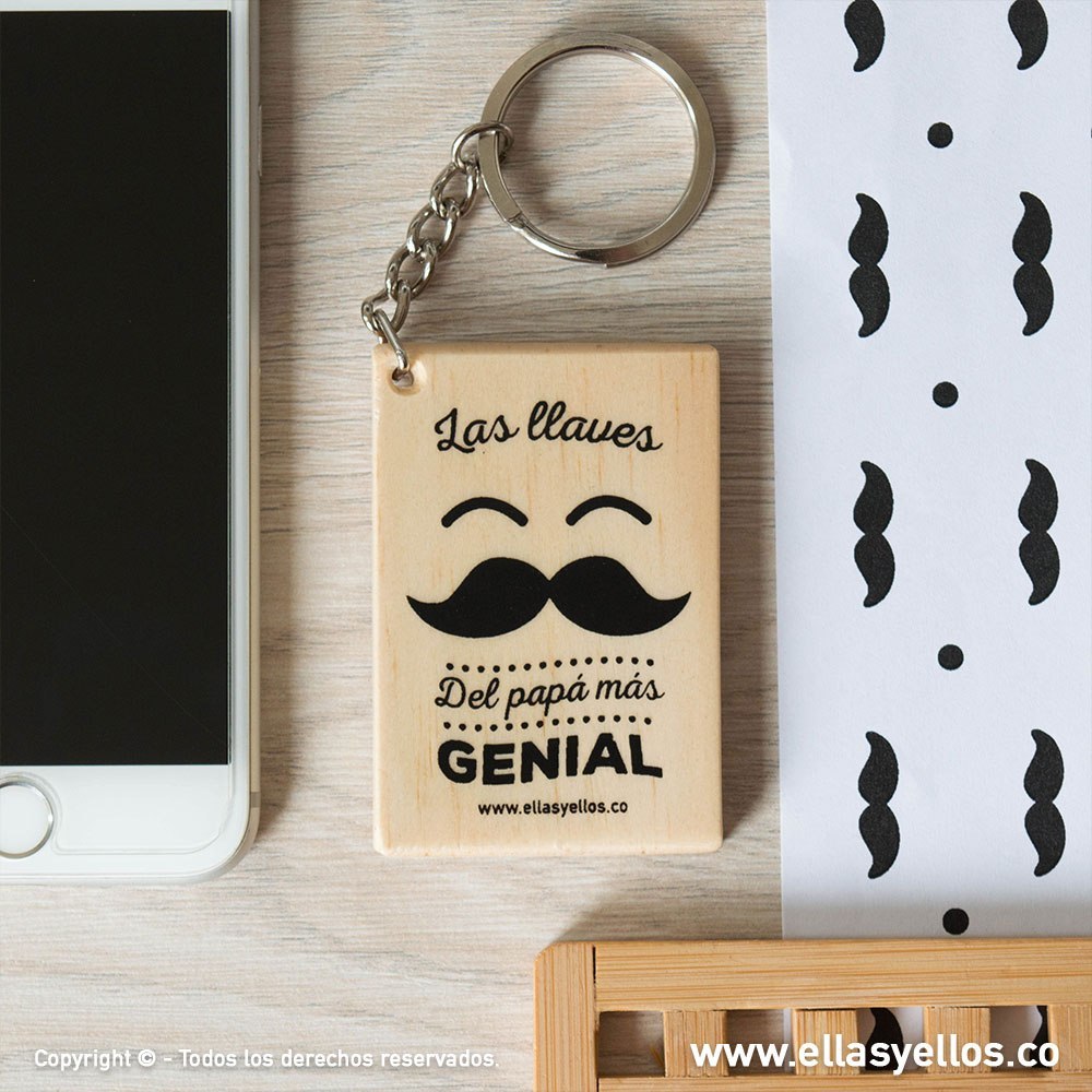 Llavero - Papá genial - Ellas y Ellos